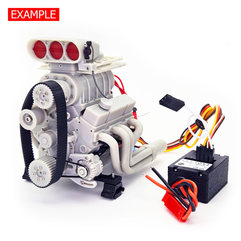 DarkDragonWing 1/10 RC Engine V8C Supercharger Unassembled Kit ...